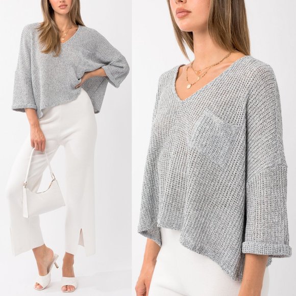 Gilli clothing | Sweaters | Prestley Rollup Vneck Top | Poshmark